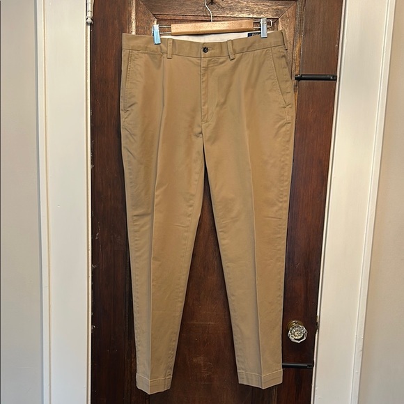 Ralph Lauren | Pants | Tan Chinos With Relaxed Fit And Belt Loops ...
